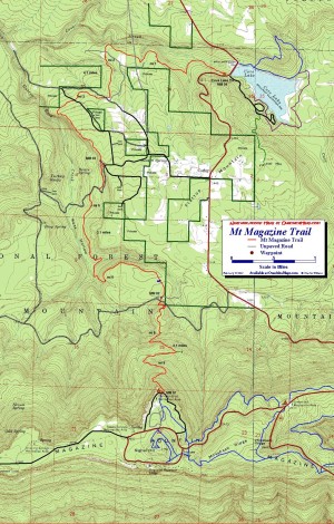 Mt. Magazine Trail (Cam. Bluff-Cove Lake) - 10 mi (ptp) | Arklahoma Hiker